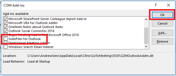 Common Outlook add-in Issues
